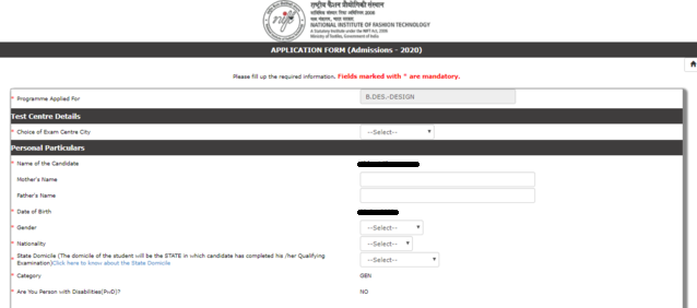 NIFT 2021 Registration & Application Form - Apply for NIFT Entrance Exam